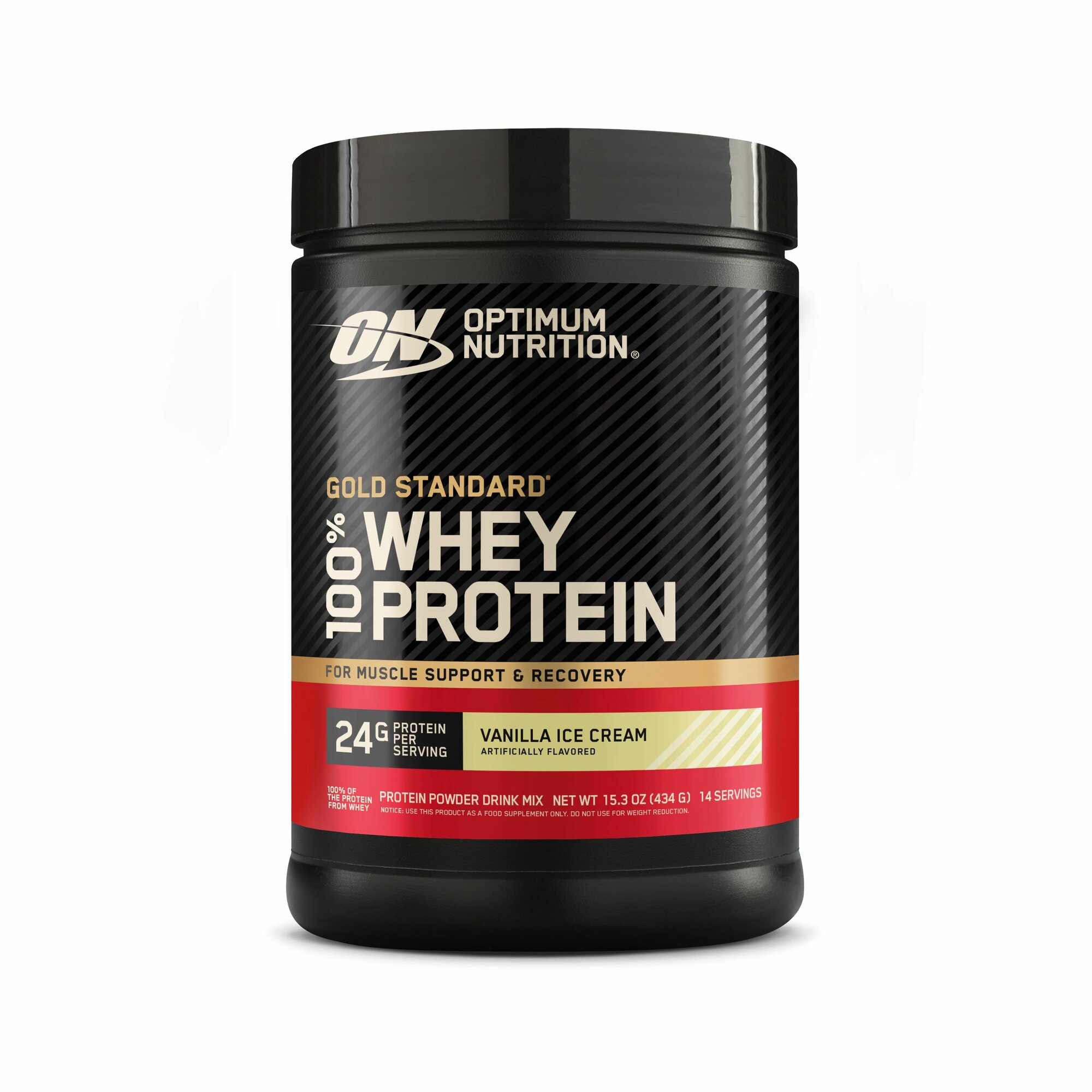 Сывороточный протеин OН - Голд Стандарт 100% Вей 15,3 унций Ванильное Мороженое / ON - Gold Standard 100% Whey 15,3 oz Vanilla Ice Cream (0,95lb)