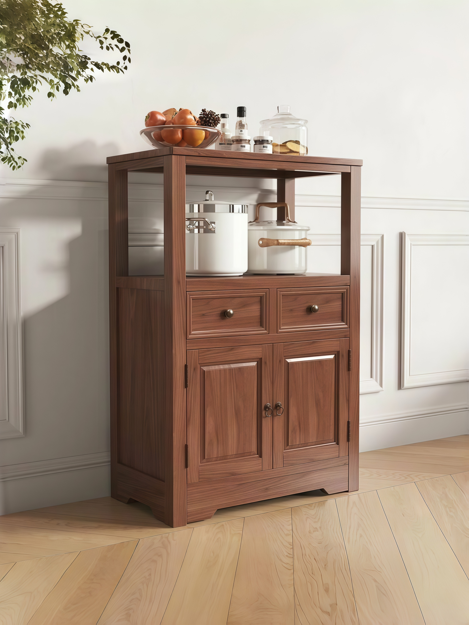 Комод из массива дерева спальня гостиная шкаф для хранения вещей