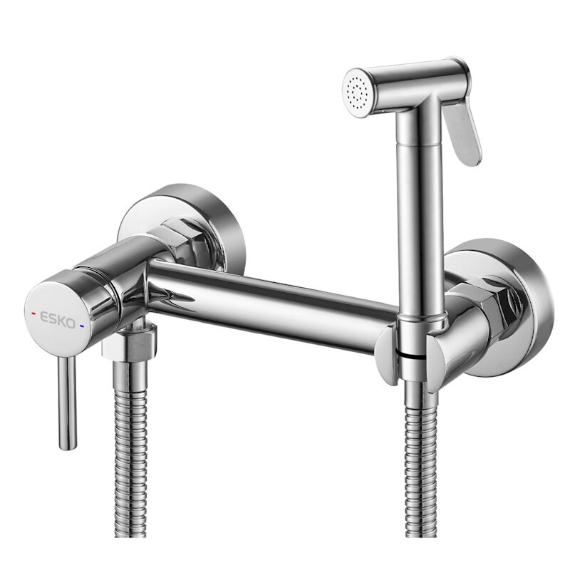 Гигиенический душ со смесителем ESKO SMH02, хром