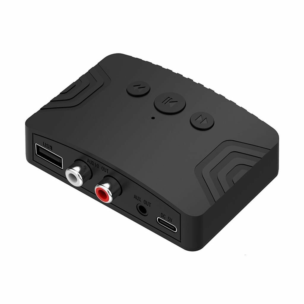 Беспроводной музыкальный ресивер Bluetooth 5.3 с поддержкой USB и RCA 3.5 мм