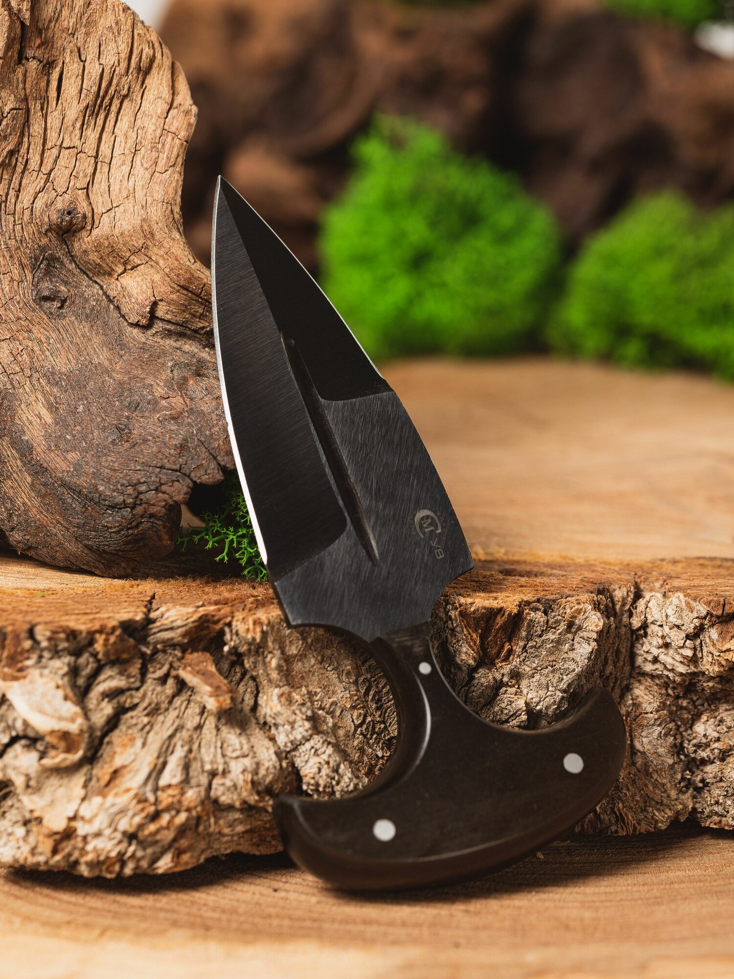 Туристический нож Пиранья У8, тычковый, высокоуглеродистая сталь, 90 г