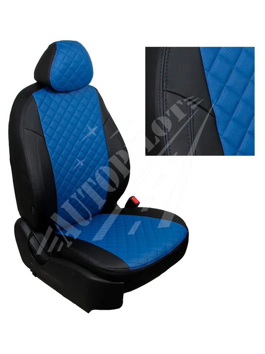 Чехлы на сиденья из экокожи (ромб) для Suzuki SX-4 (06-14)