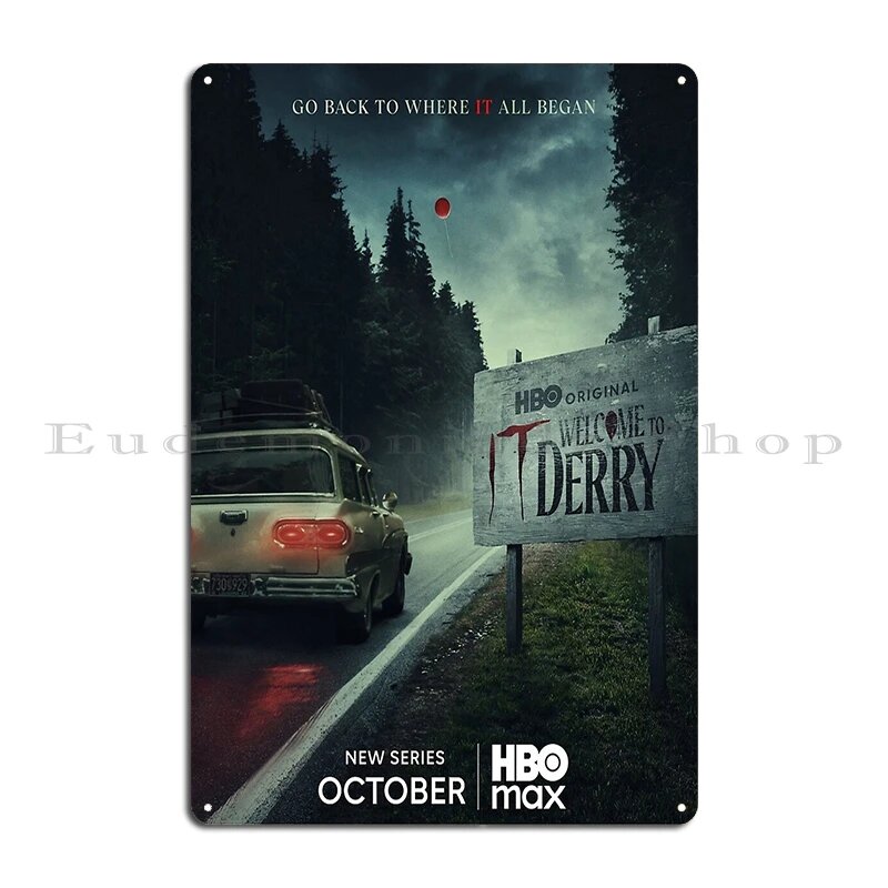 Винтажный плакат «Добро пожаловать в дерри 2025», металлический знак, тарелки для паба, дизайн, ретро-плакат, индивидуальный жестяной знак, плакат