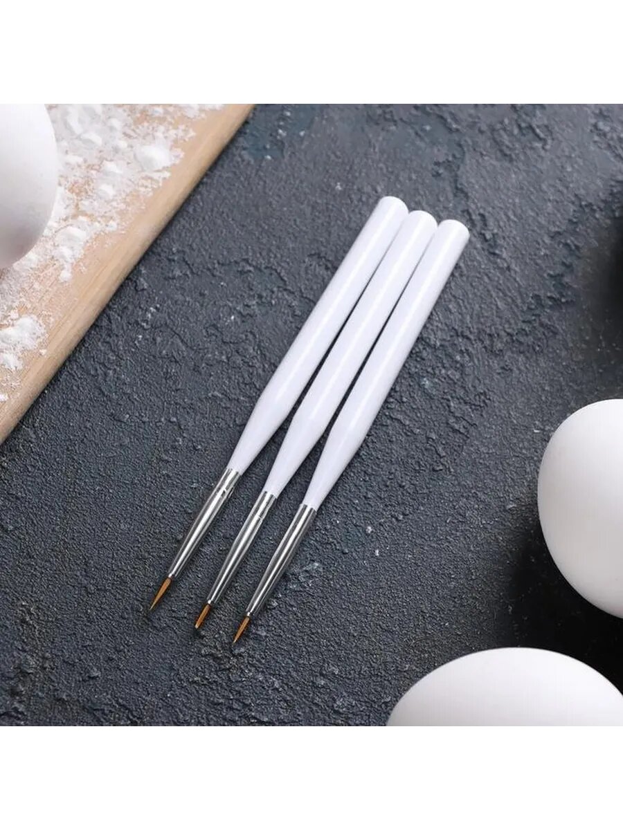 Комплект кисточек для декора тортов и десертов