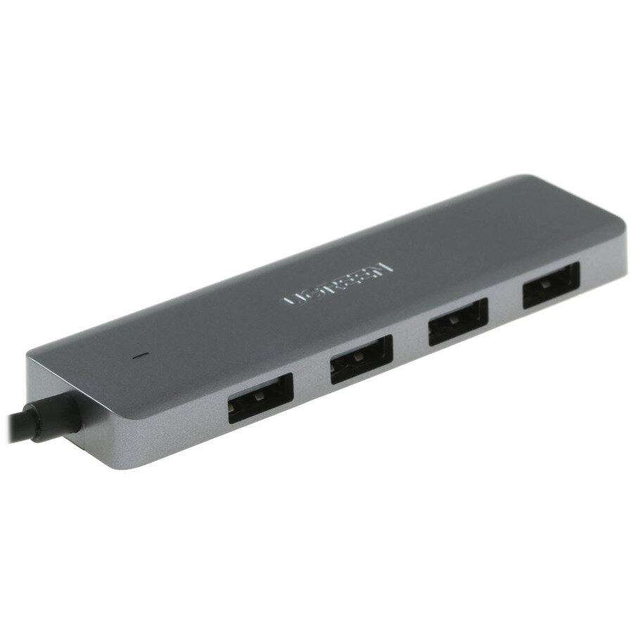 Хаб UGREEN CM219 (70336) 4-Ports USB-C 3.0 Hub. Цвет: серый