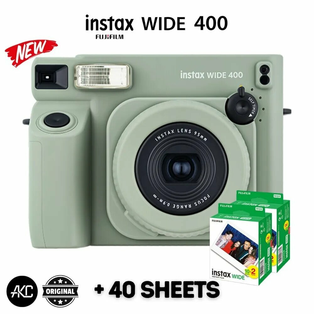 Фотоаппарат моментальной печати Fujifilm Instax Wide 400 обычная стандартная модель серии