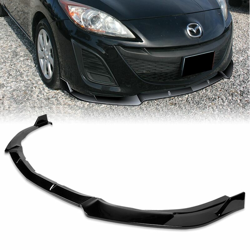 Губа сплиттер переднего бампера Mazda 3 2012-2015 — тюнинг для бампера, улучшение внешнего вида кузова для стиля