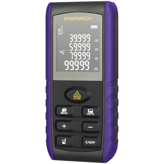 Лазерная рулетка Ermenrich Reel PRO GE100, фиолетовый