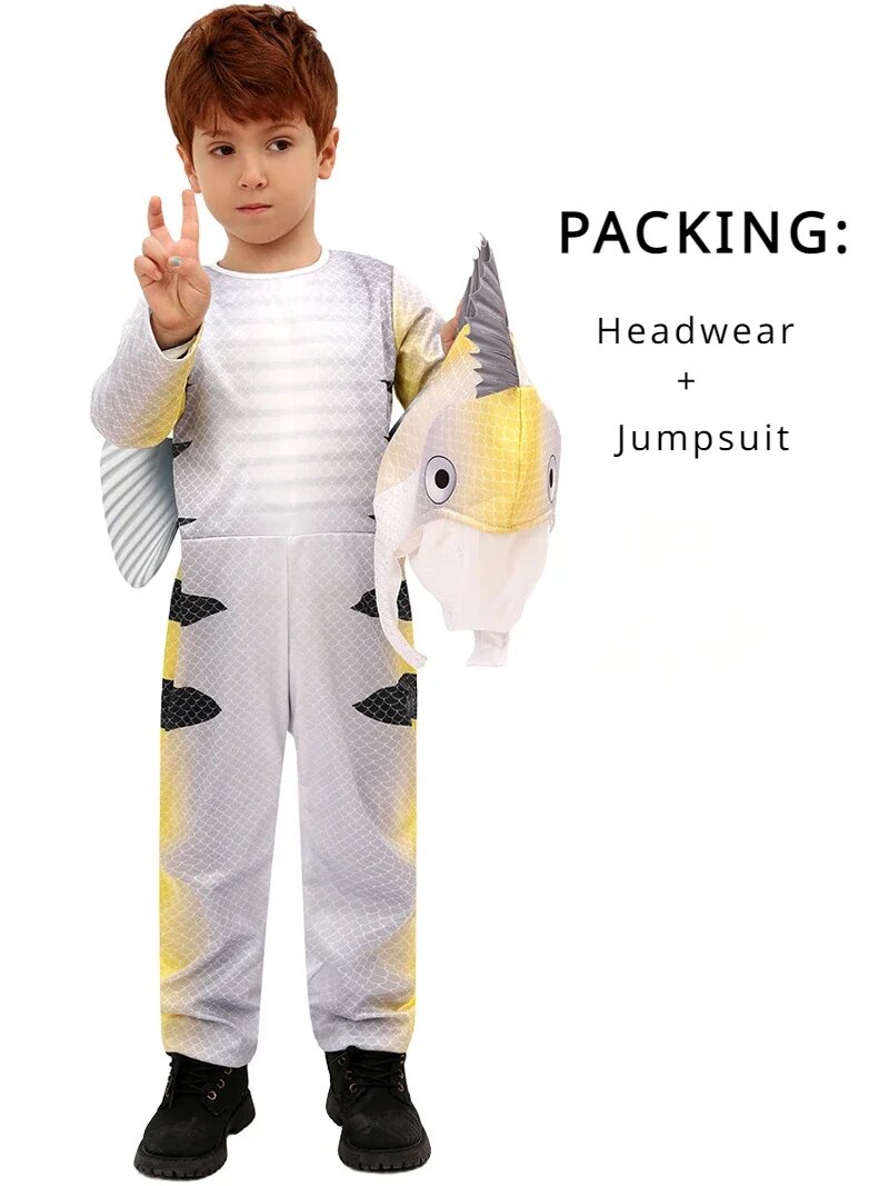Детский костюм плоская рыба полиэстер XL