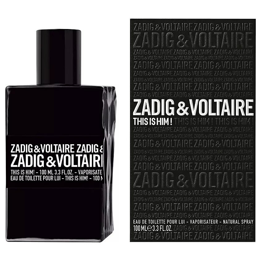 Туалетная вода Zadig&Voltaire "This is Him", восточные древесные ноты, для мужчин, 50мл