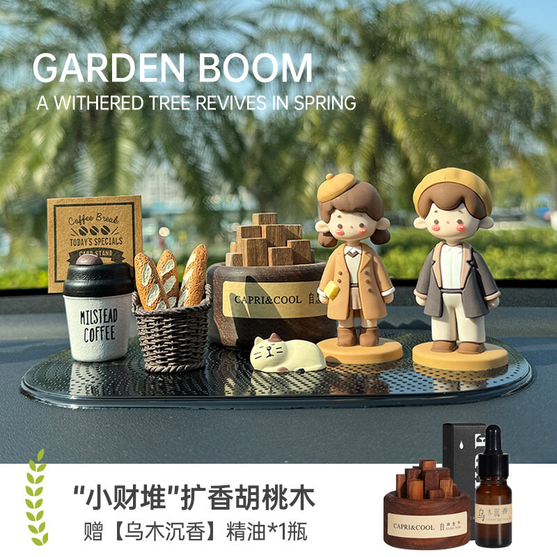 Аксессуары для украшения салона автомобиля с ощущением высокого класса и легкой роскоши, милые предметы для приборной панели автомобиля.