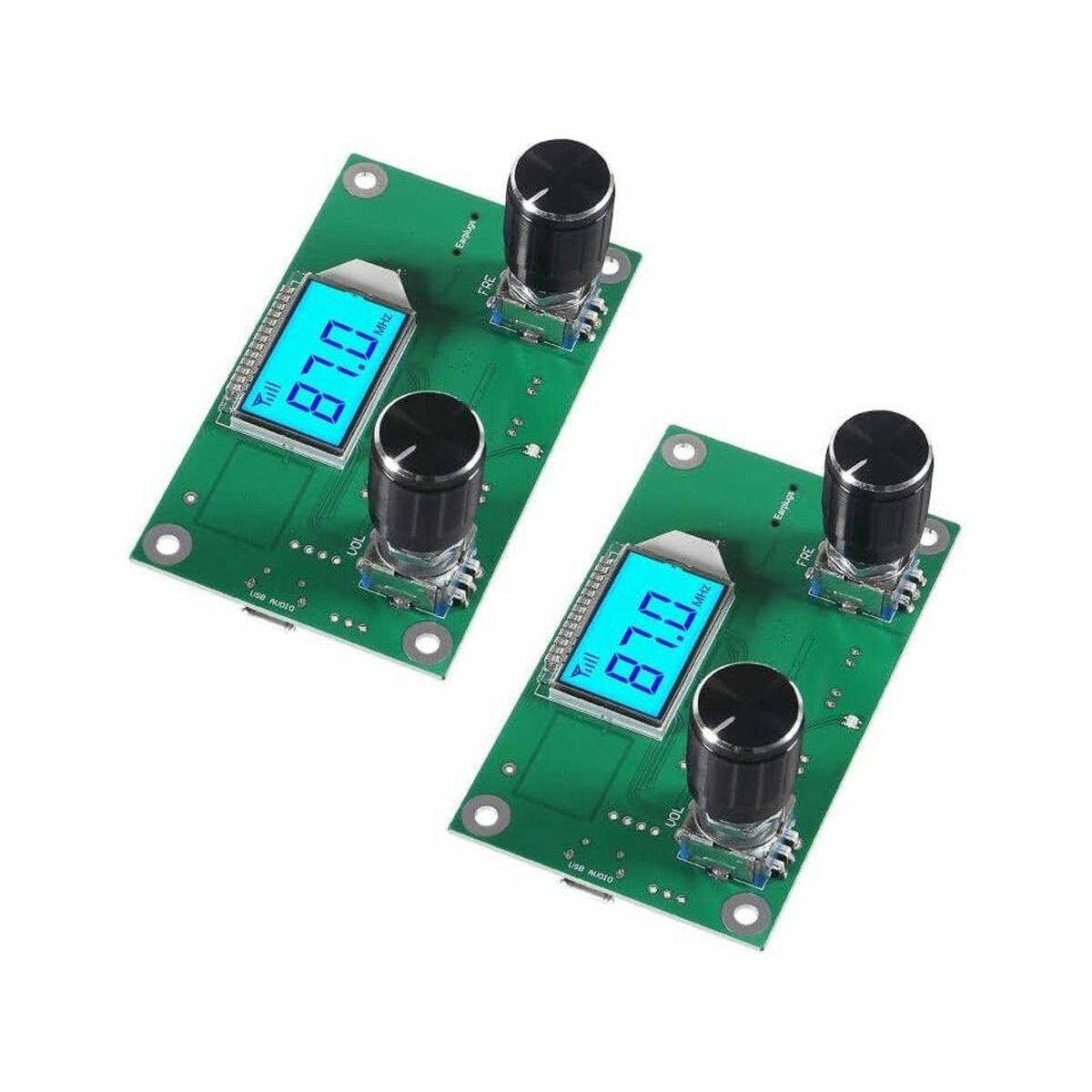 2 шт, модуль цифрового FM-приемника, модуль радиоприемника, цифровая стереоплат