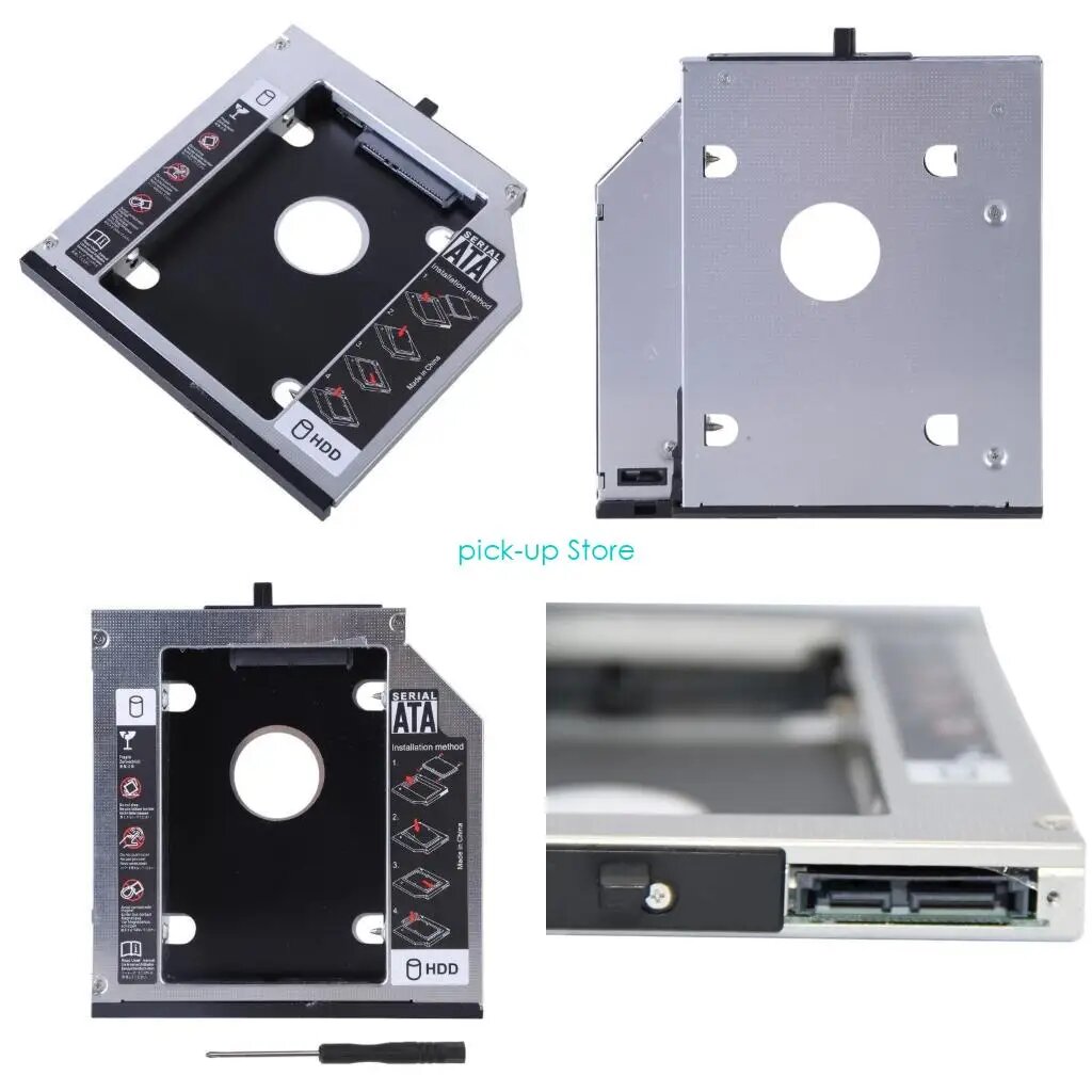 Q5WA 9,5 мм 2nd SSD HDD Жесткий диск Caddy Чехол Адаптер Лоток Корпус для ThinkpadT420 T430 T510 T520 DVDROM Оптический