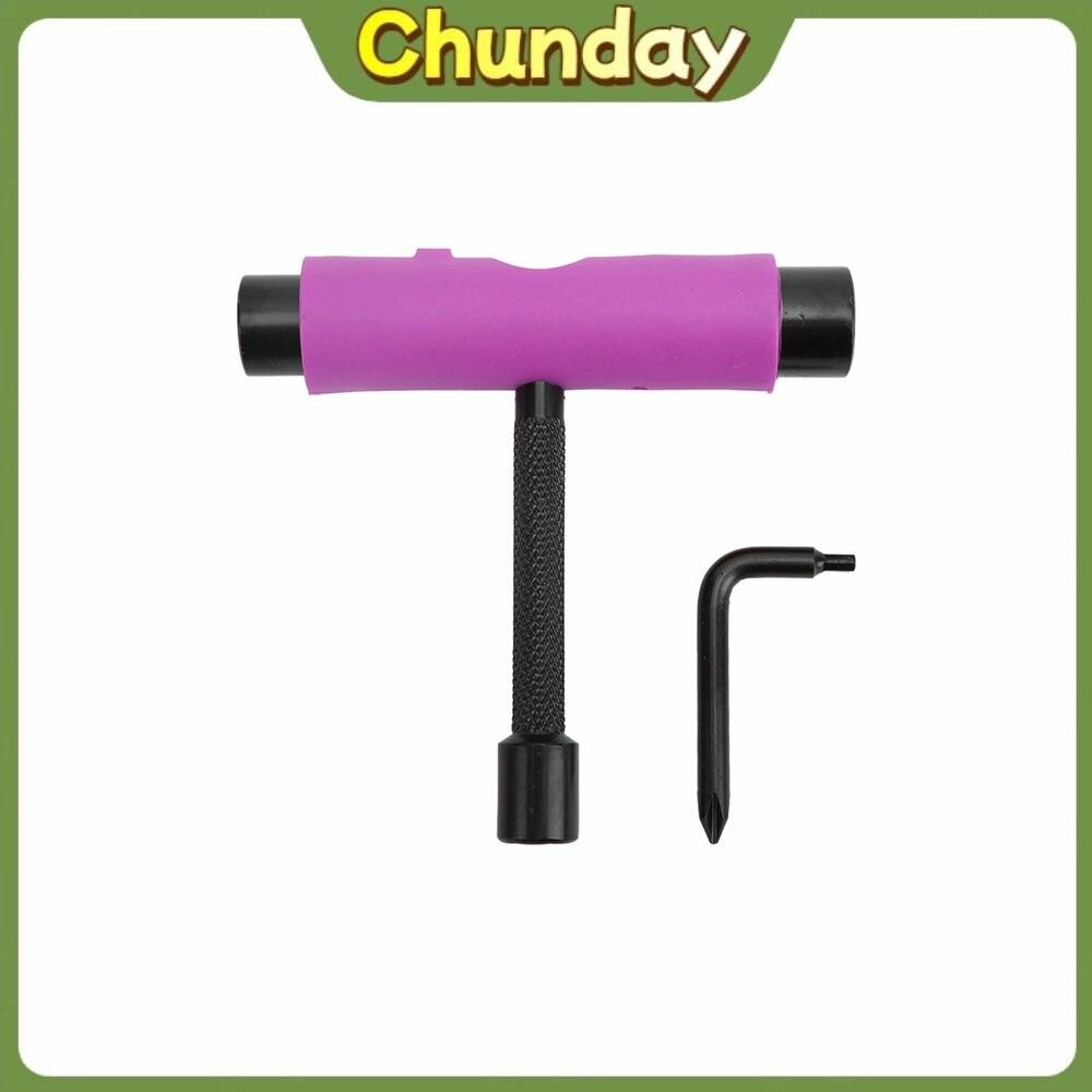 Ключ для скейтборда с 3 отверстиями, фиолетовый