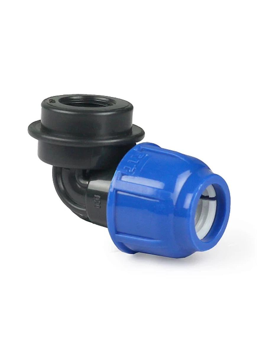 Отвод компрессионный для труб ПНД, ВР 32x3/4", PN16 (11546 (RTP))