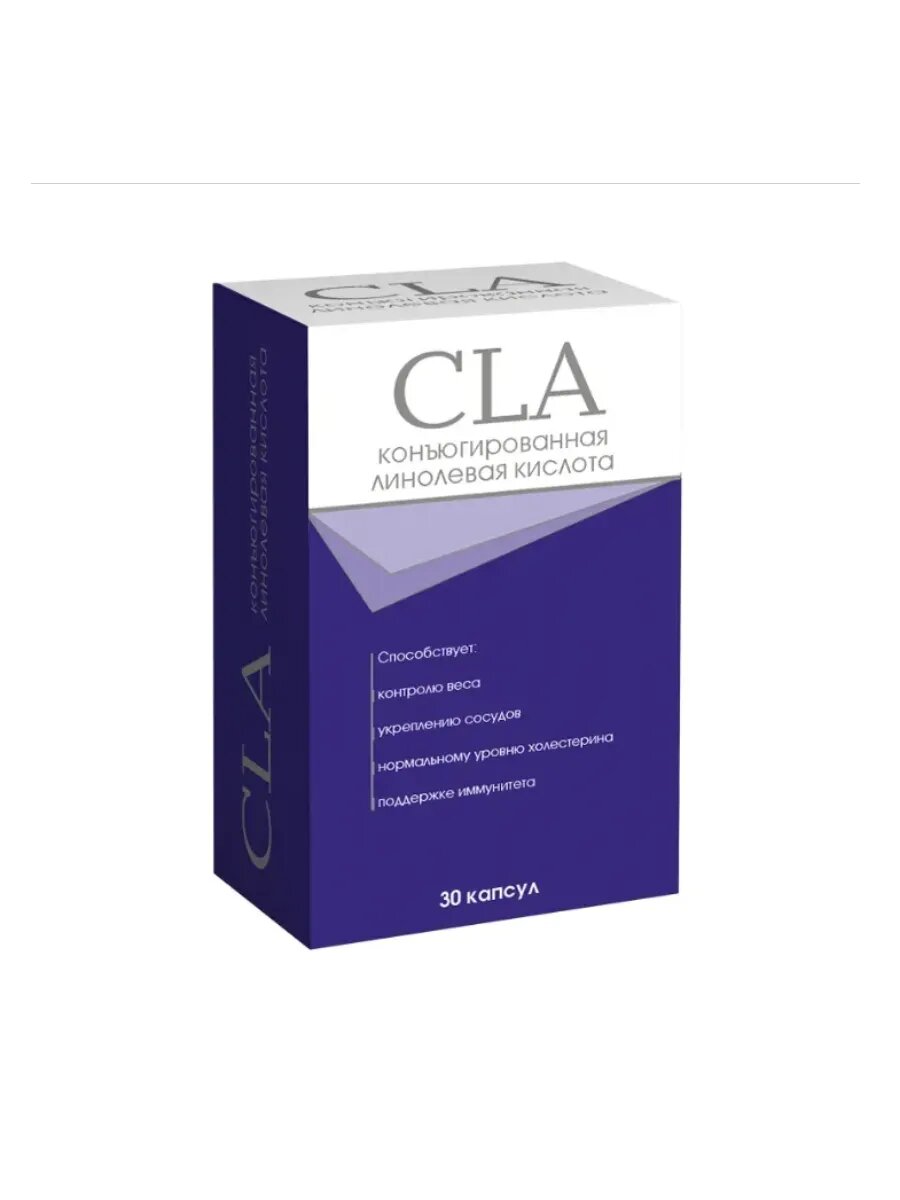 CLA Конъюгированная линолевая кислота, капсулы, 30шт.