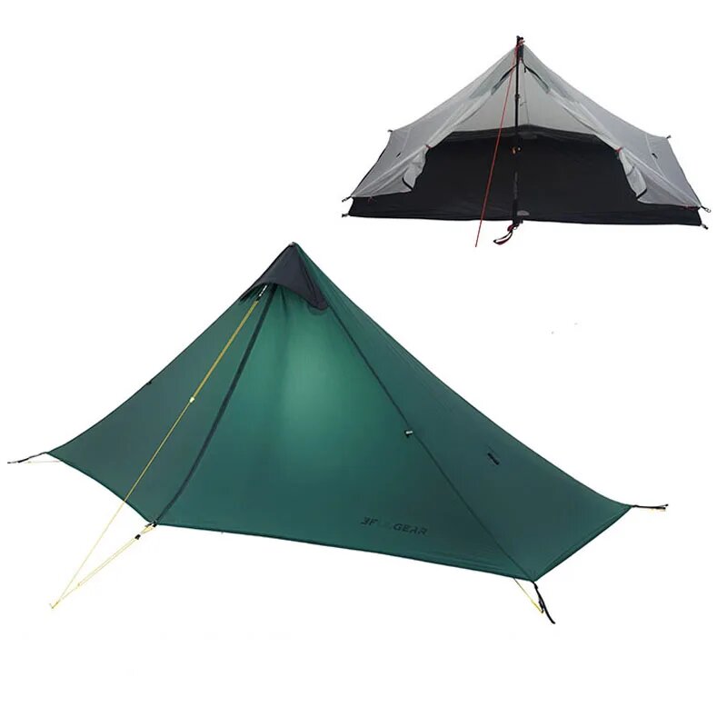 Палатка 3F UL Gear LanShan 1 Plus, темно-зеленый