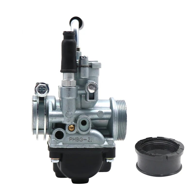 Карбюратор для мотоцикла sclmoto PHBG карбюратор для двигателя 50cc-80cc 4-тактный Черный, 21mm AD