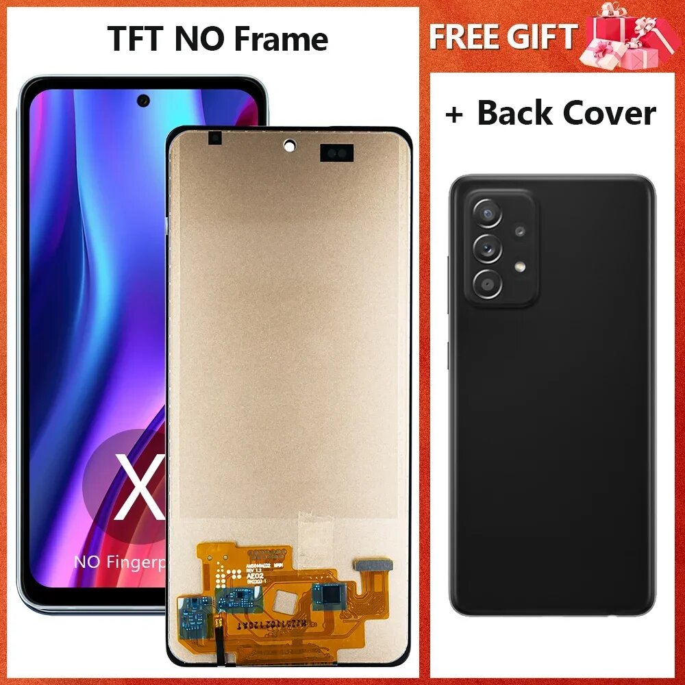 6,5-дюймовый дисплей A52 5G для Samsung Galaxy A52 5G, ЖК-дисплей, дигитайзер сенсорного экрана для Samsung A52 5G A526B A526B/DS, экран