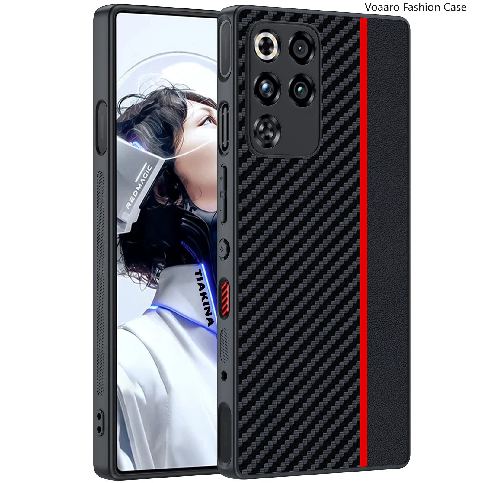 Красный чехол для ZTE Nubia RedMagic 11 Pro