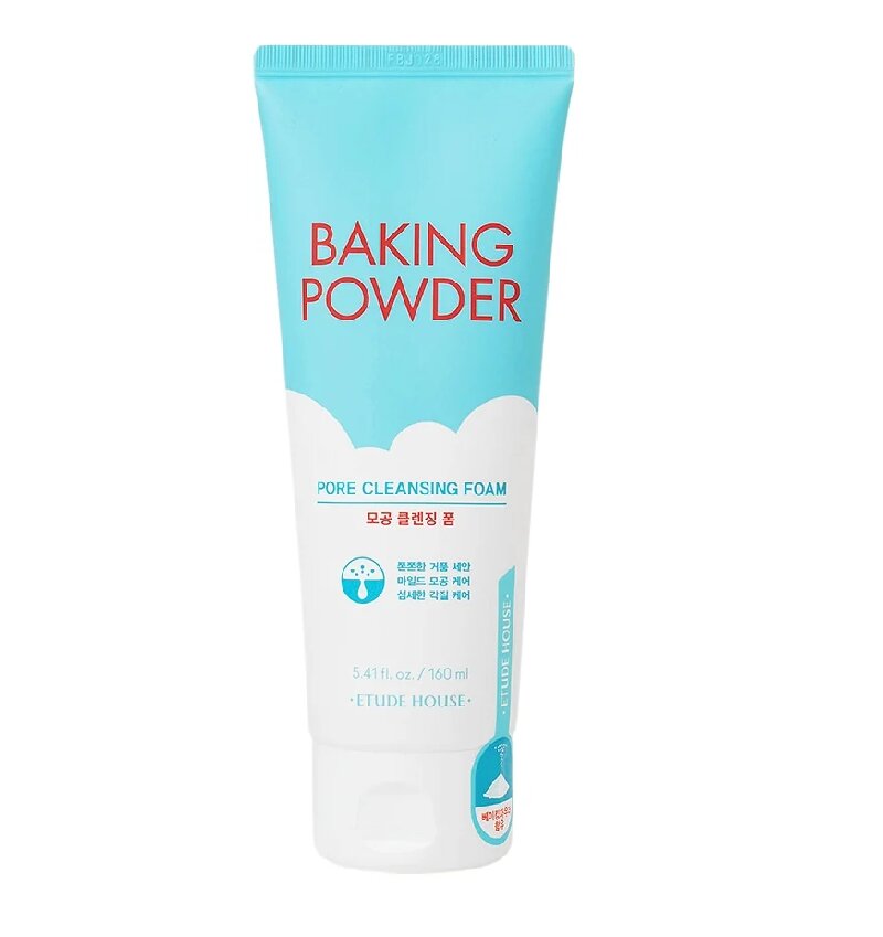 Etude House Очищающая пенка 3 в 1 с содой Baking Powder Pore Cleansing Foam, 160 мл