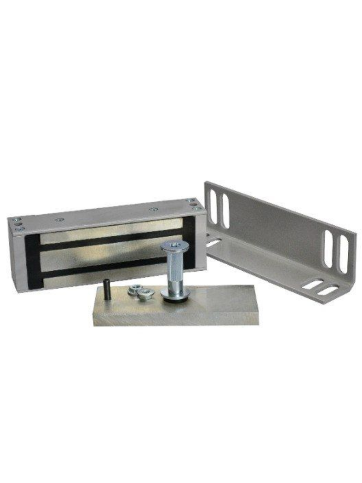 Электромагнитный замок "Олевс" М1-300, с уголком, 300кг, серый