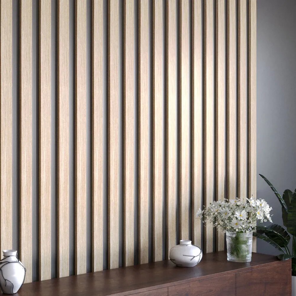 Интерьерная рейка саваш Дуб Сонома 16*60*2800 МДФ - 20 шт