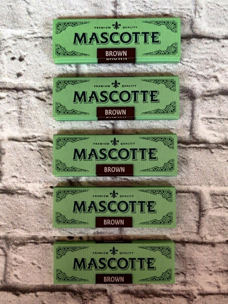 Бумага для самокруток Mascotte Brown 5 пачек по 50 листов