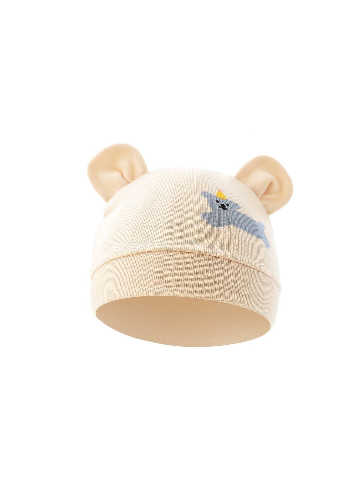 Детская шапочка-бини для новорожденных, Абрикосовая собака