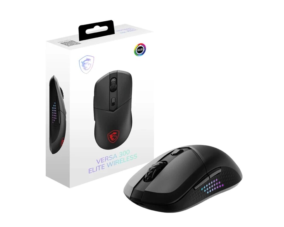 Мышь беспроводная/проводная MSI VERSA 300 Elite Wireless [S12-4301290-CLA] черный