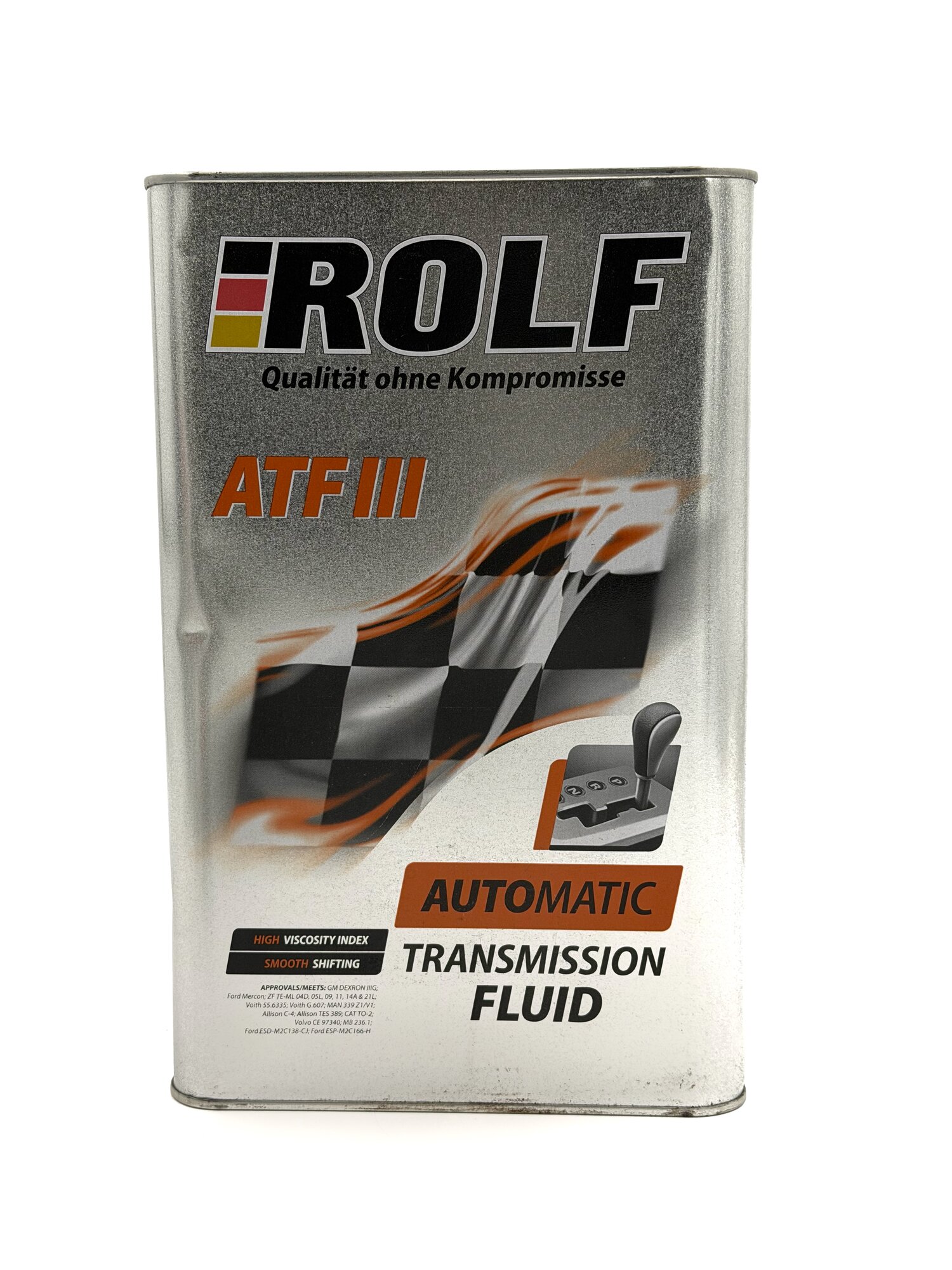 Масло трансмиссионное ROLF ATF III, 4 литра, для автоматических трансмиссий