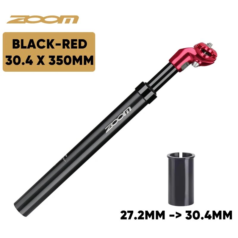 Подседельный штырь ZOOM Black-Red 30.4 x 350 мм, 27.2-30.4