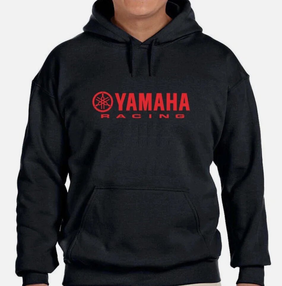 Yamaha толстовка мужская черная, осень-зима