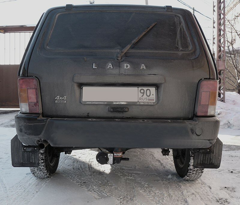 Фаркоп для Lada 4x4 Urban 2014-2020, Lada Niva Legend Urban 2020- Тип шара: H (несъемный сварной). Нагрузки: 800/75 кг, VAZ-64