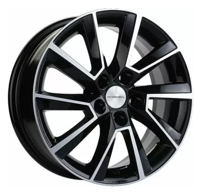 Диск колесный Khomen Wheels KHW1507 6,0x15 5x100 Dia57.1 ET38 цвет Black-FP