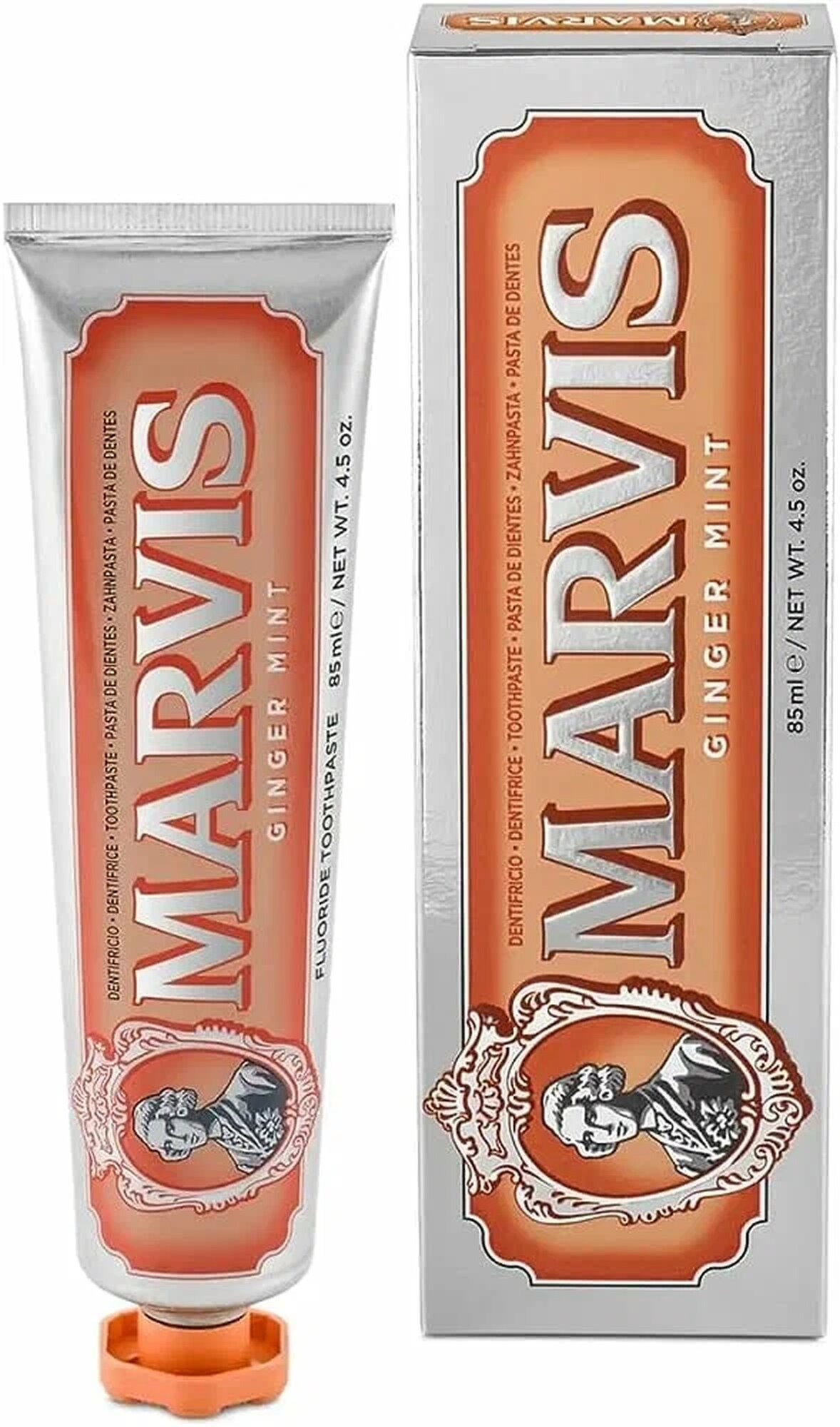 Зубная паста Marvis Ginger Mint, антибактериальная, для десен, 85мл