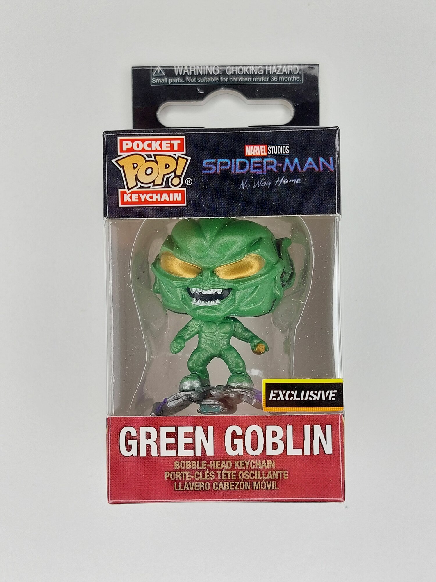 Брелок гоблин Green Goblin Keychain из фильма Человек-паук: Возвращение домой Марвел