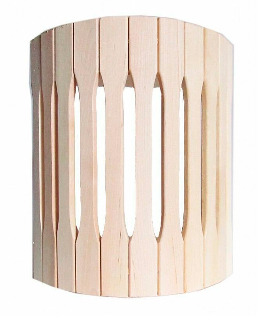 Абажур угловой DoorWood Ф-1 из липы / Освещение для саун и бань