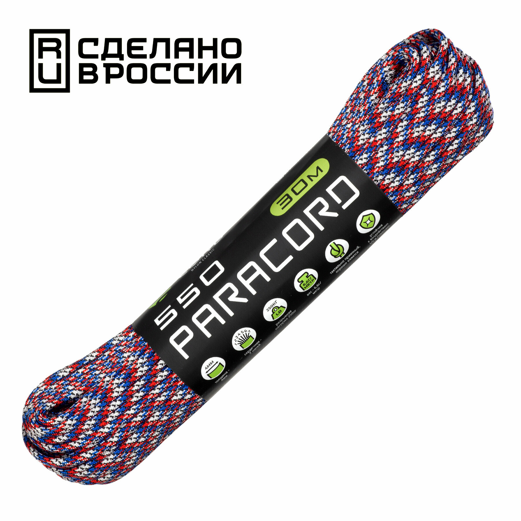 Паракорд 550 CORD nylon 10м RUS (patriot)