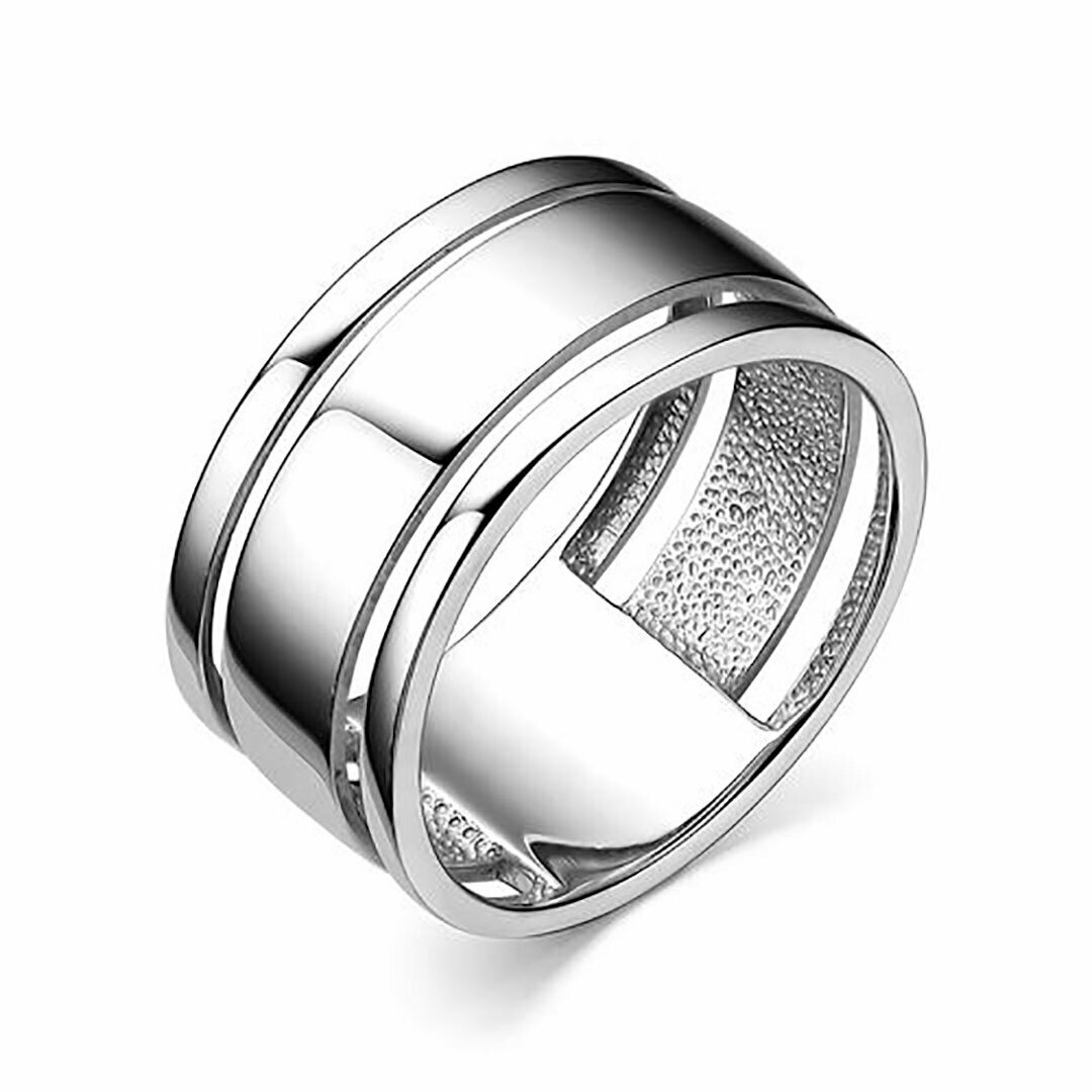 Кольцо, серебро, 925 проба, родирование