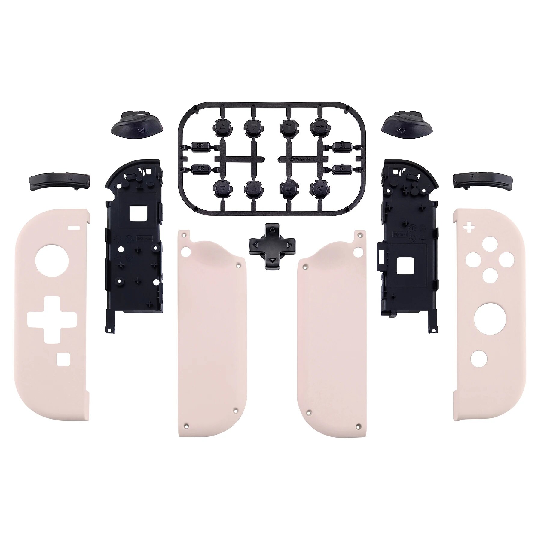 EXtremeRate Корпус контроллера для NS Switch & OLED JoyCon Cherry Blossoms Pink