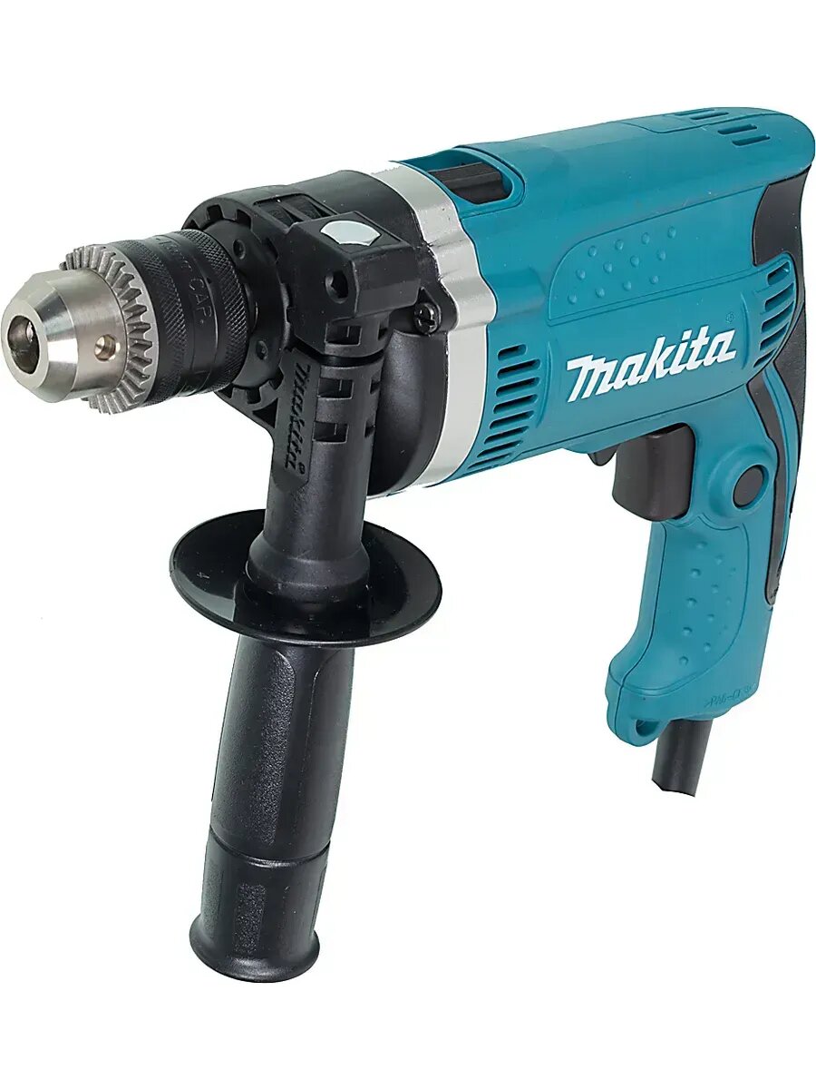 Дрель Makita HP1630K, с кейсом, ударная, 710 Вт, ключевой патрон, до 44 800 уд/мин