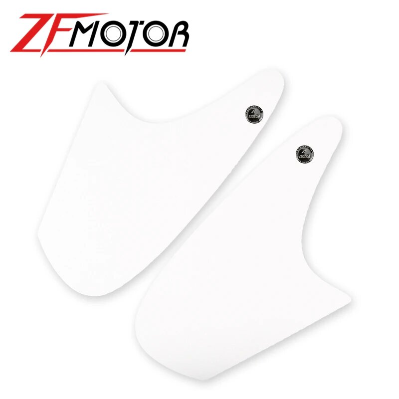 Противоскользящий коврик для топливного бака мотоцикла, боковой газовый коленный Белый, Matte Clear