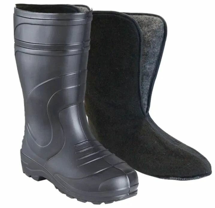 Зимние сапоги ЭВА с утеплителем, до -50С, фирма Рокс Н Haski, модель С097-4 без манжета, цвет черный, размер 41-42