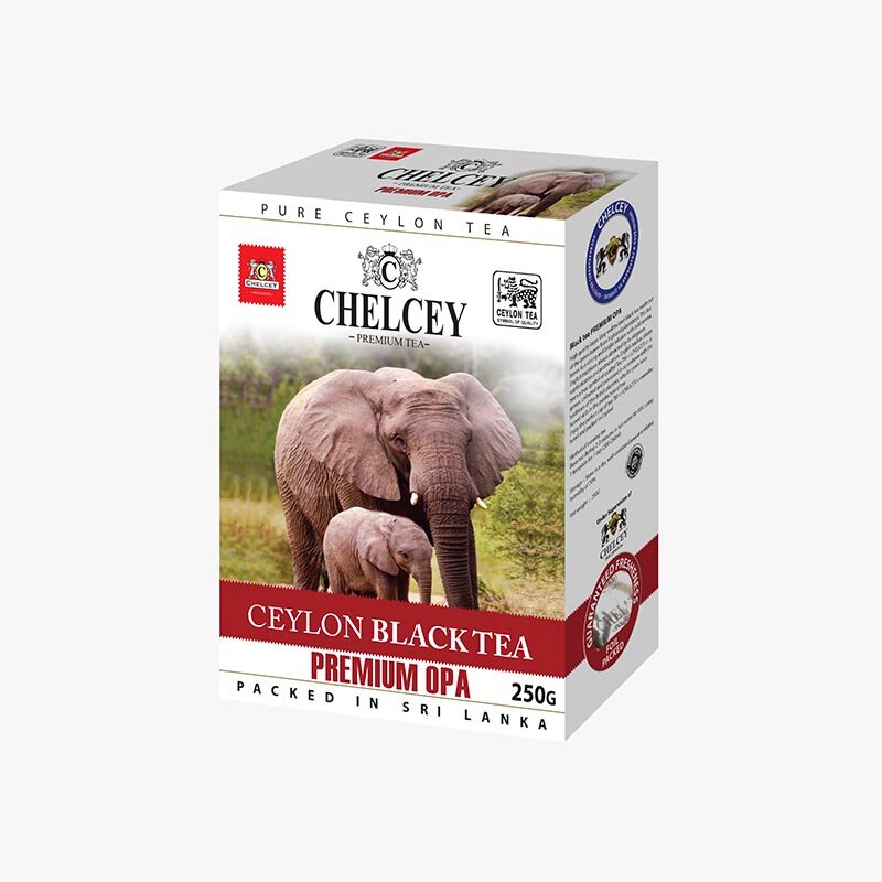 Цейлонский чай CHELCEY "Челси", чёрный, крупнолистовой, для заваривания, 250 г ОПА