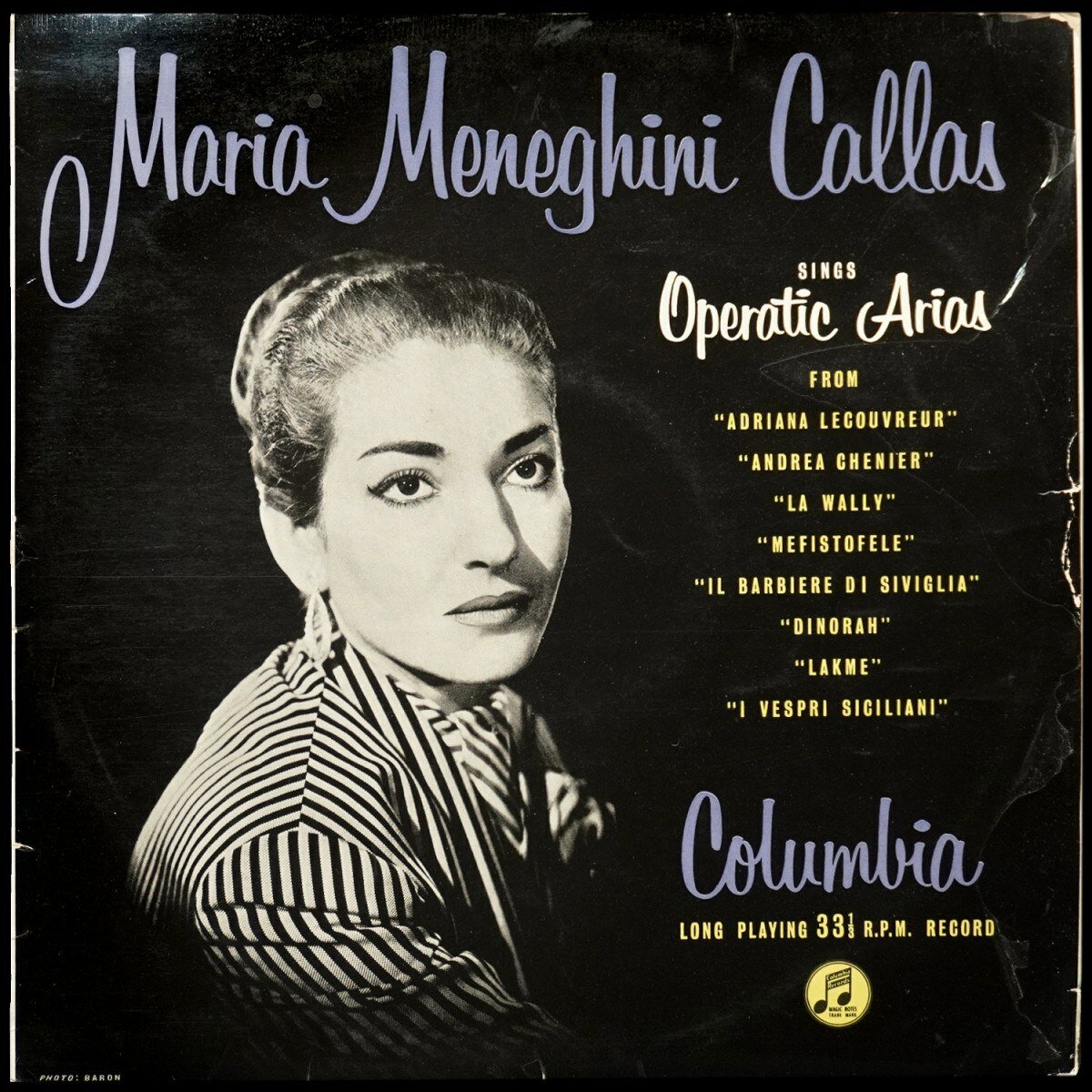 Виниловая пластинка Columbia Maria Callas – Sings Operatic Arias (моно)