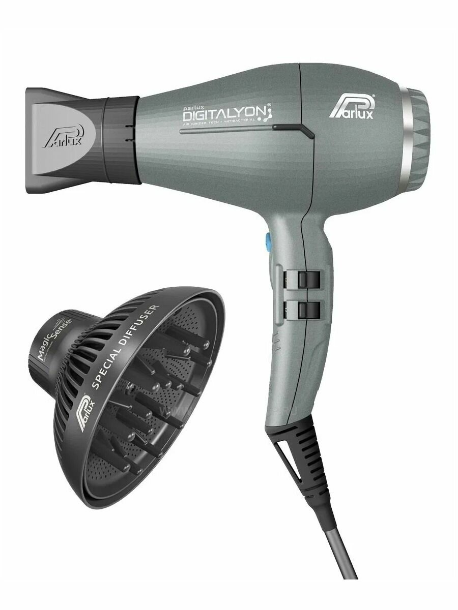 Фен PARLUX DIGITALYON Glitter grey 2400 WATT + MAGIC SENSE