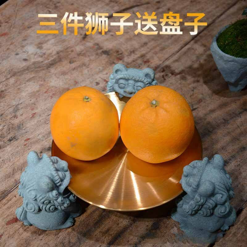 Скульптурные украшения из искусственного камня, каменный лев, пресс-папье для рабочего стола, подставка для ручек, декор для чайной комнаты, аквариум, декоративный элемент для хранения ключей у входа.