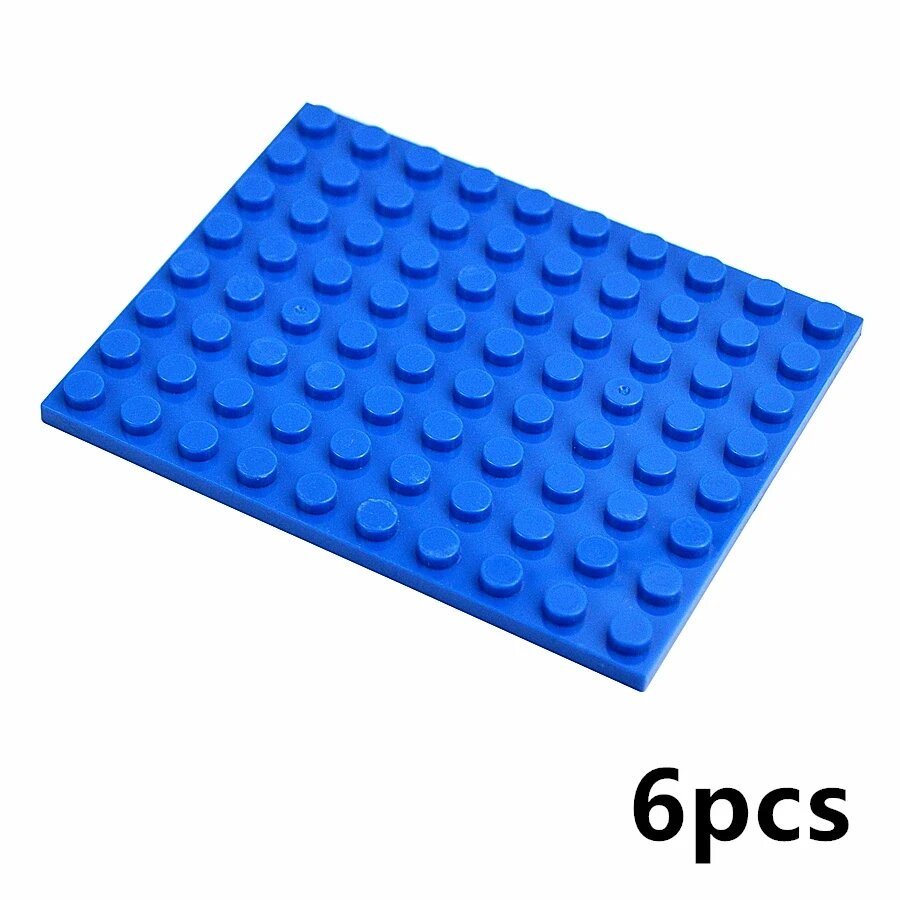 Опорная плита LEGO 8x10 Blue (6 шт)