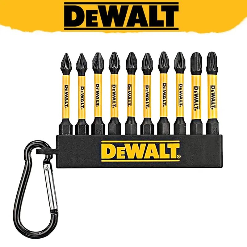 DEWALT DT7274 PH PZ Mix FLEXTORQ Отвертка-бита 57 мм на кольце для ключей 10 шт Закаленная сталь Ударопрочная сверлить